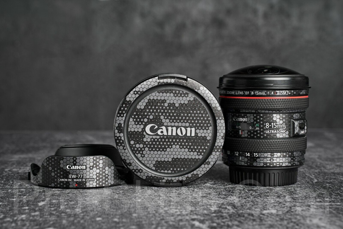 Protective Design Guard Wrap Skin Sticker for Canon EF 8-15mm F4.0 L EF ...