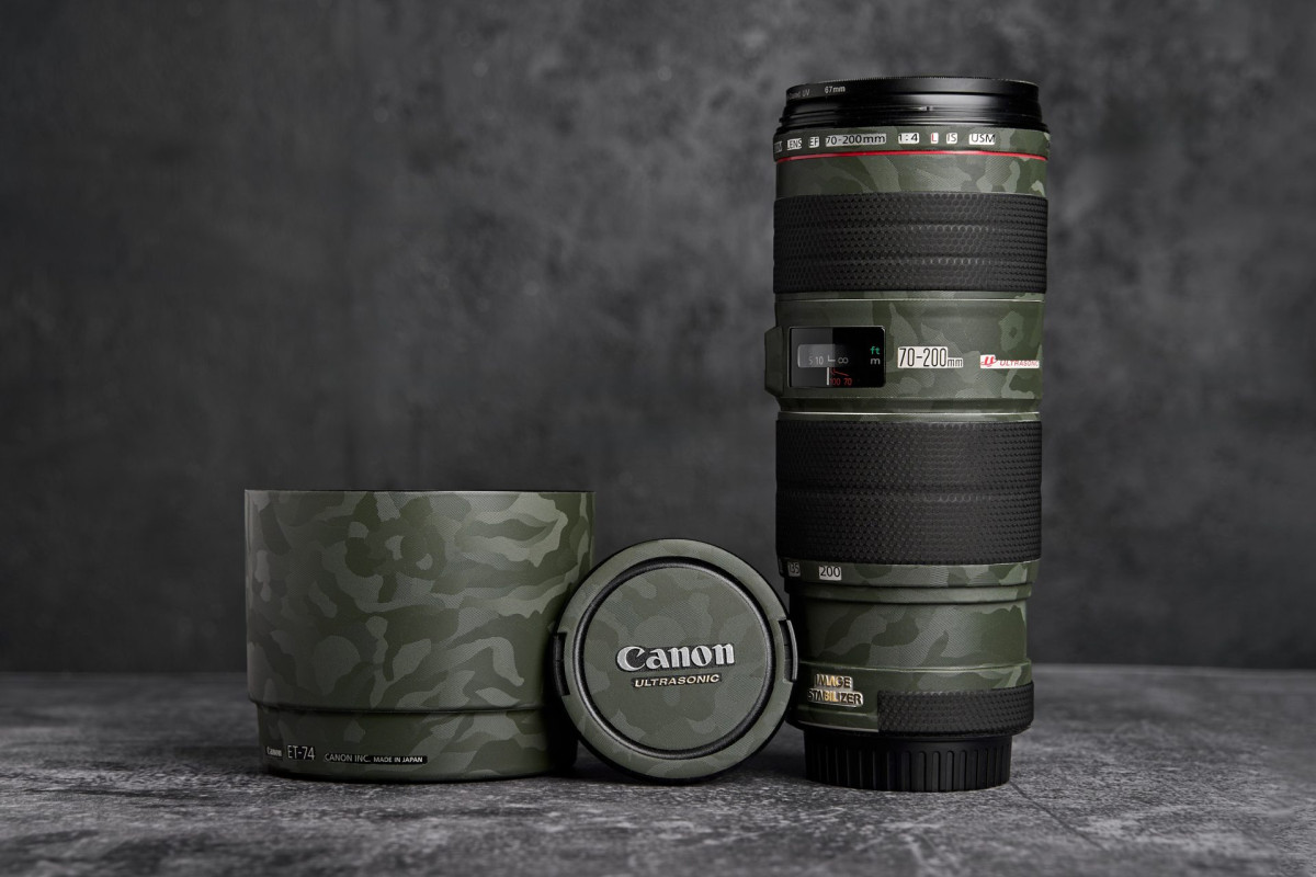 Protective Guard Wrap Skin Sticker for Canon EF 70-200mm F/4L USM Lens ...